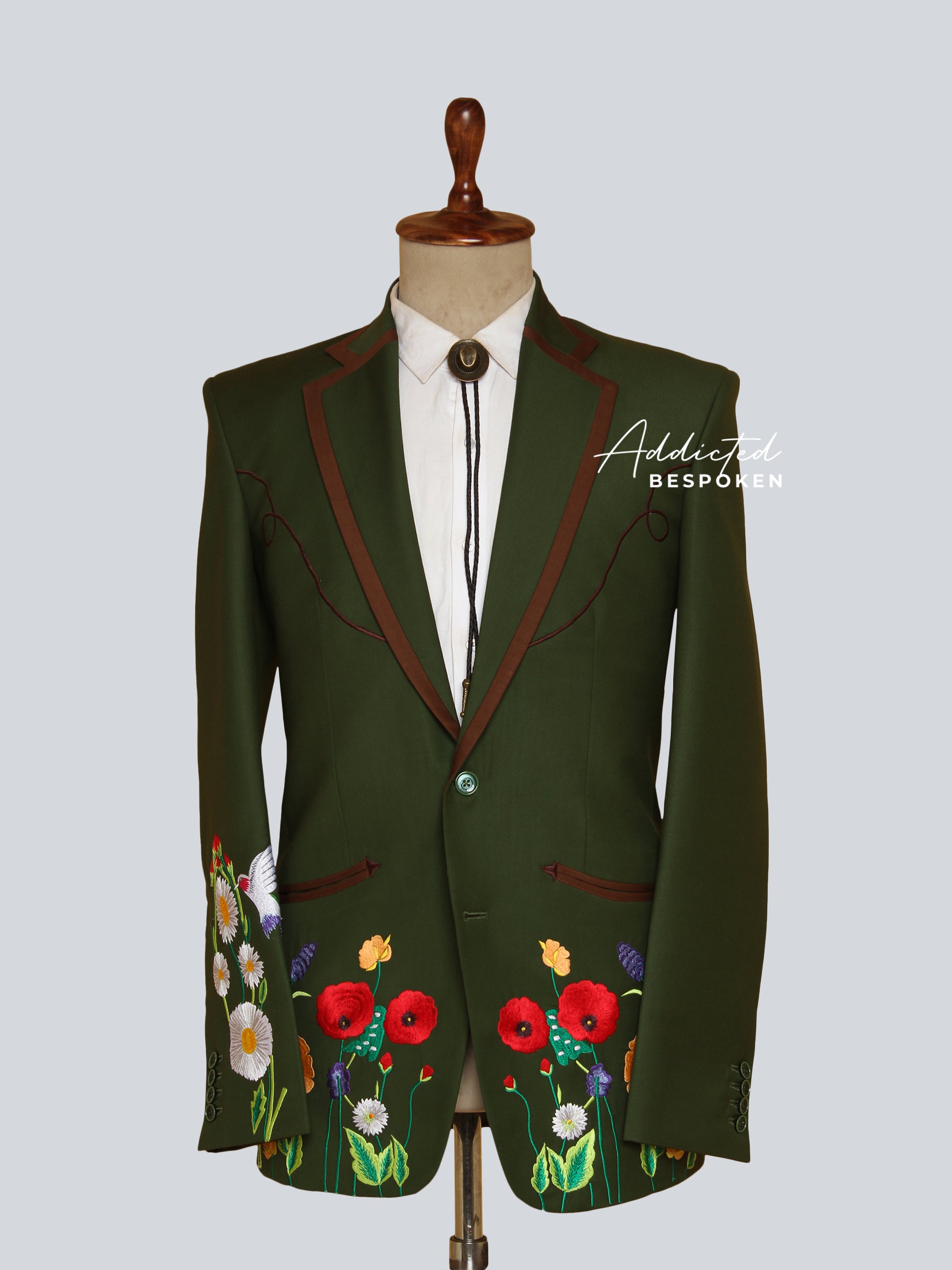 Luxe Embroidered Blazer | Addicted Bespoken