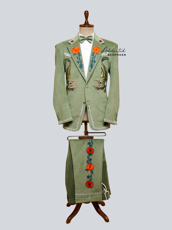 Country Western Suits Gurkha Pants Embroidered Blazers Rococo Fashion ...