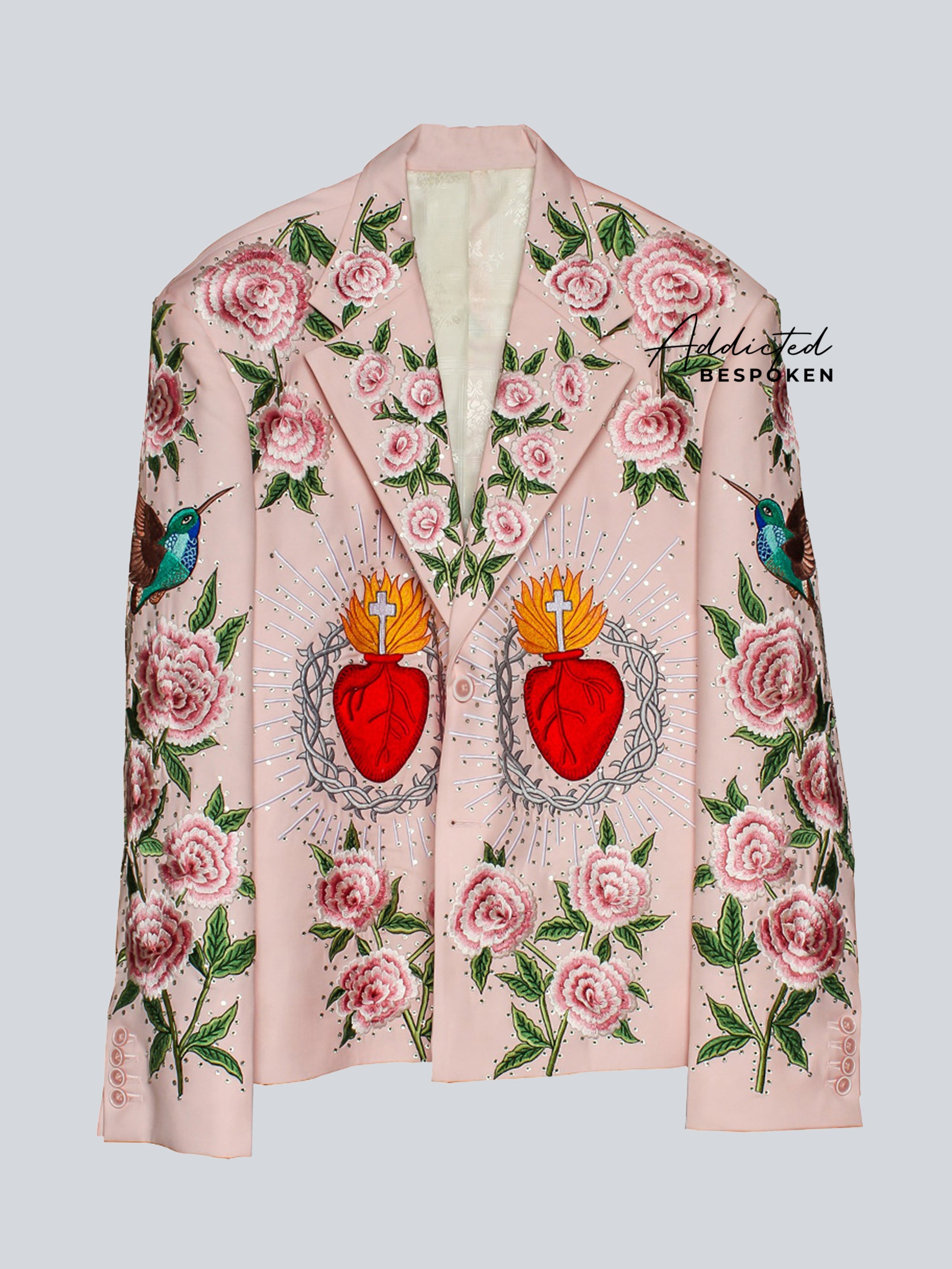 Divine Rose Embroidered Suit | Addicted Bespoken