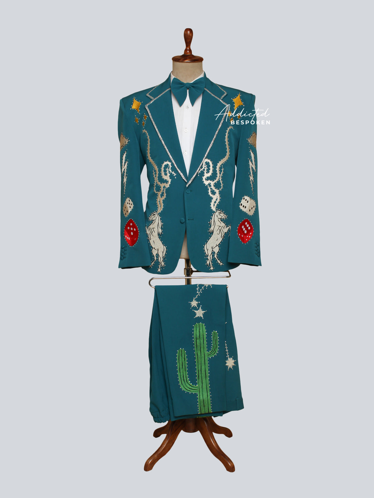 Western-Themed Embroidered Suit | Addicted Bespoken