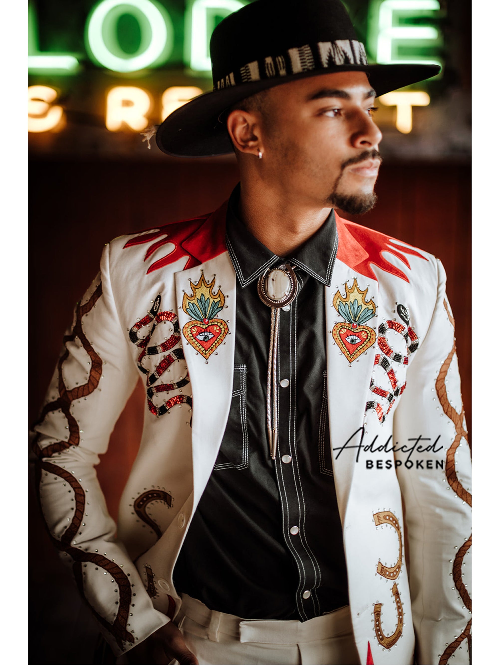 Rustic Blossom Embroidered Suit | Addicted Bespoken