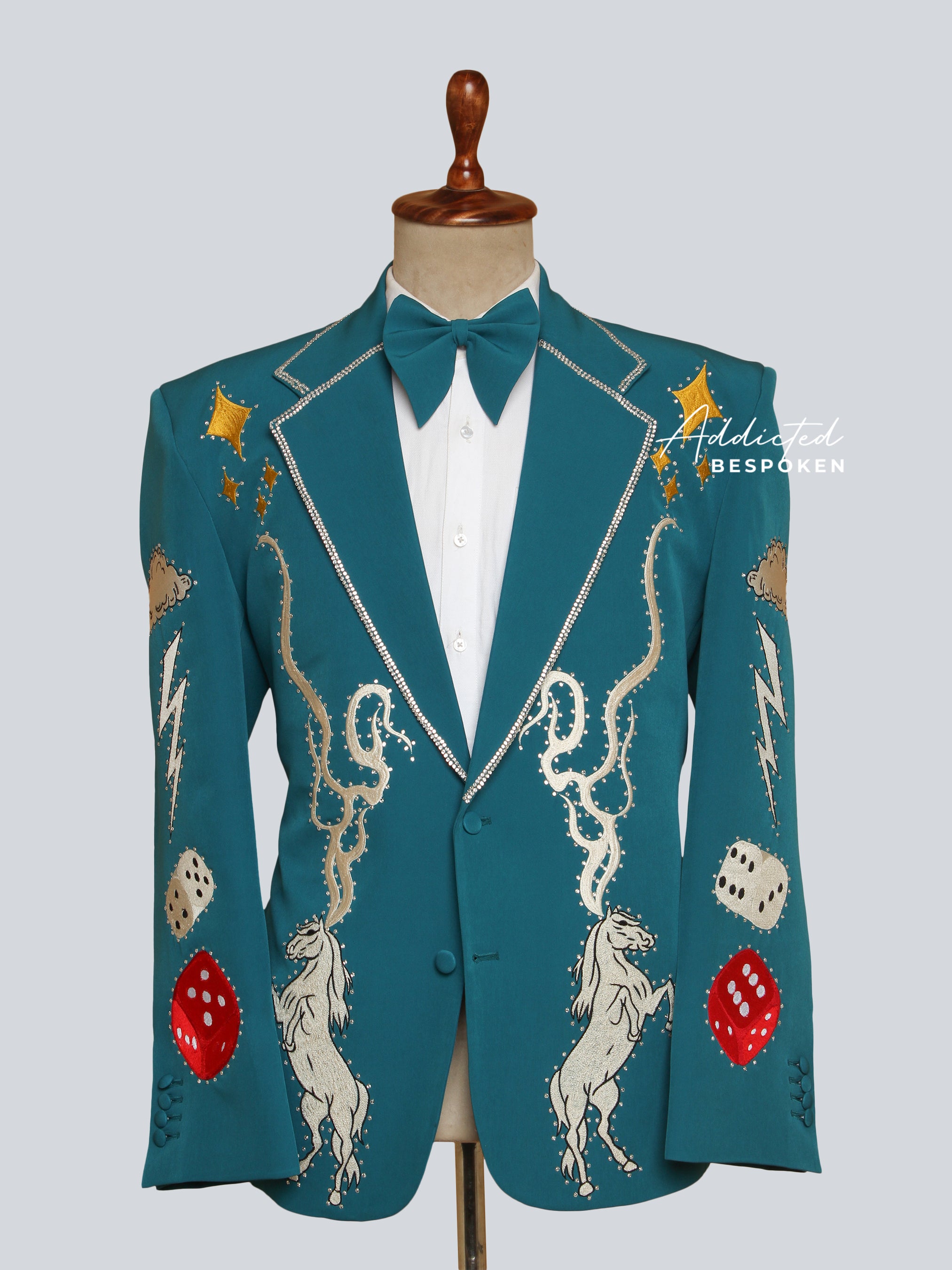 Western-Themed Embroidered Suit | Addicted Bespoken