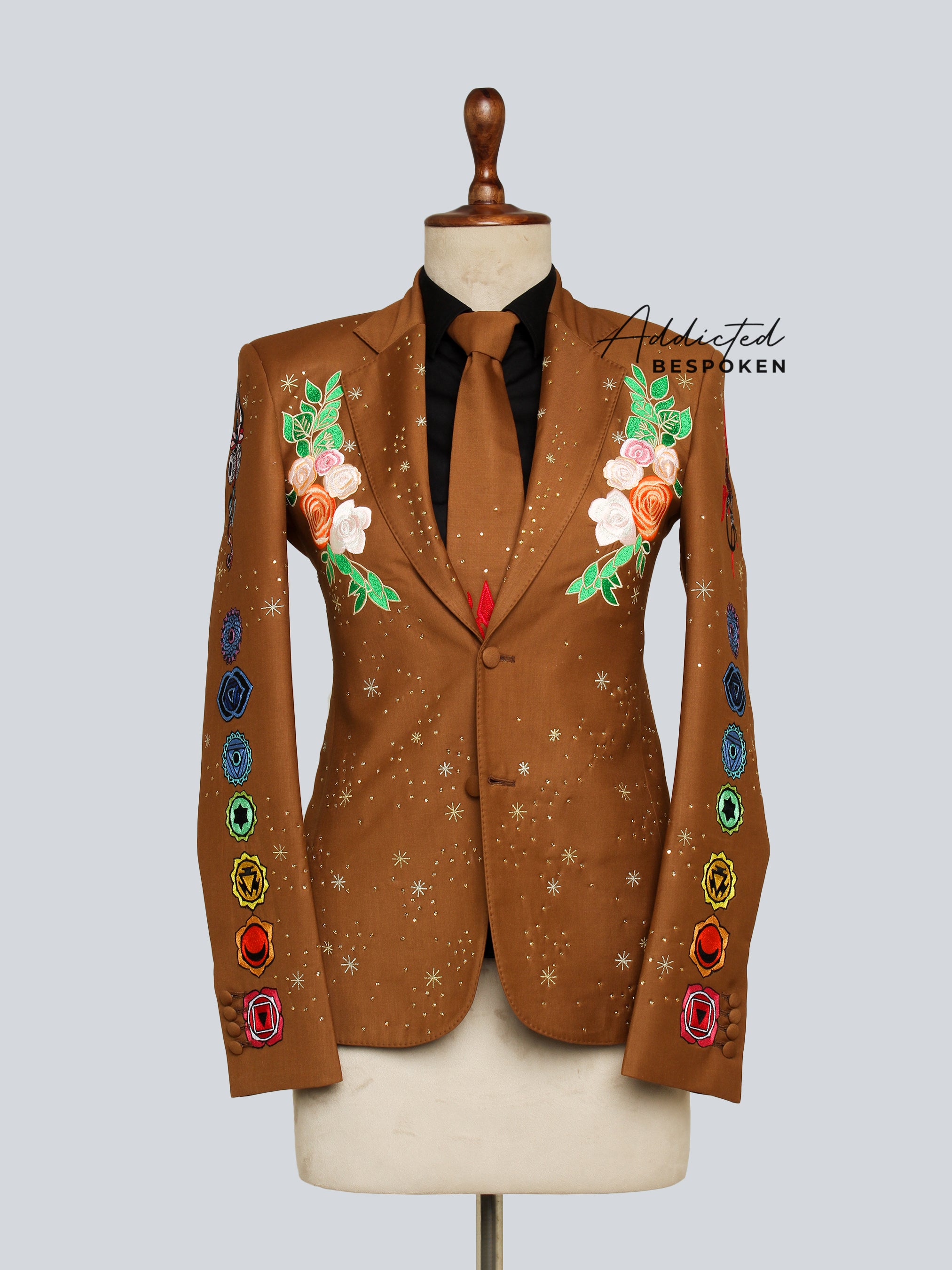 Celestial Elegance Embroidered Suit | Addicted Bespoken