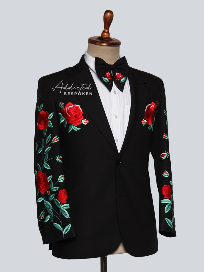Bespoke Rose Pattern Attire | Addicted Bespoken