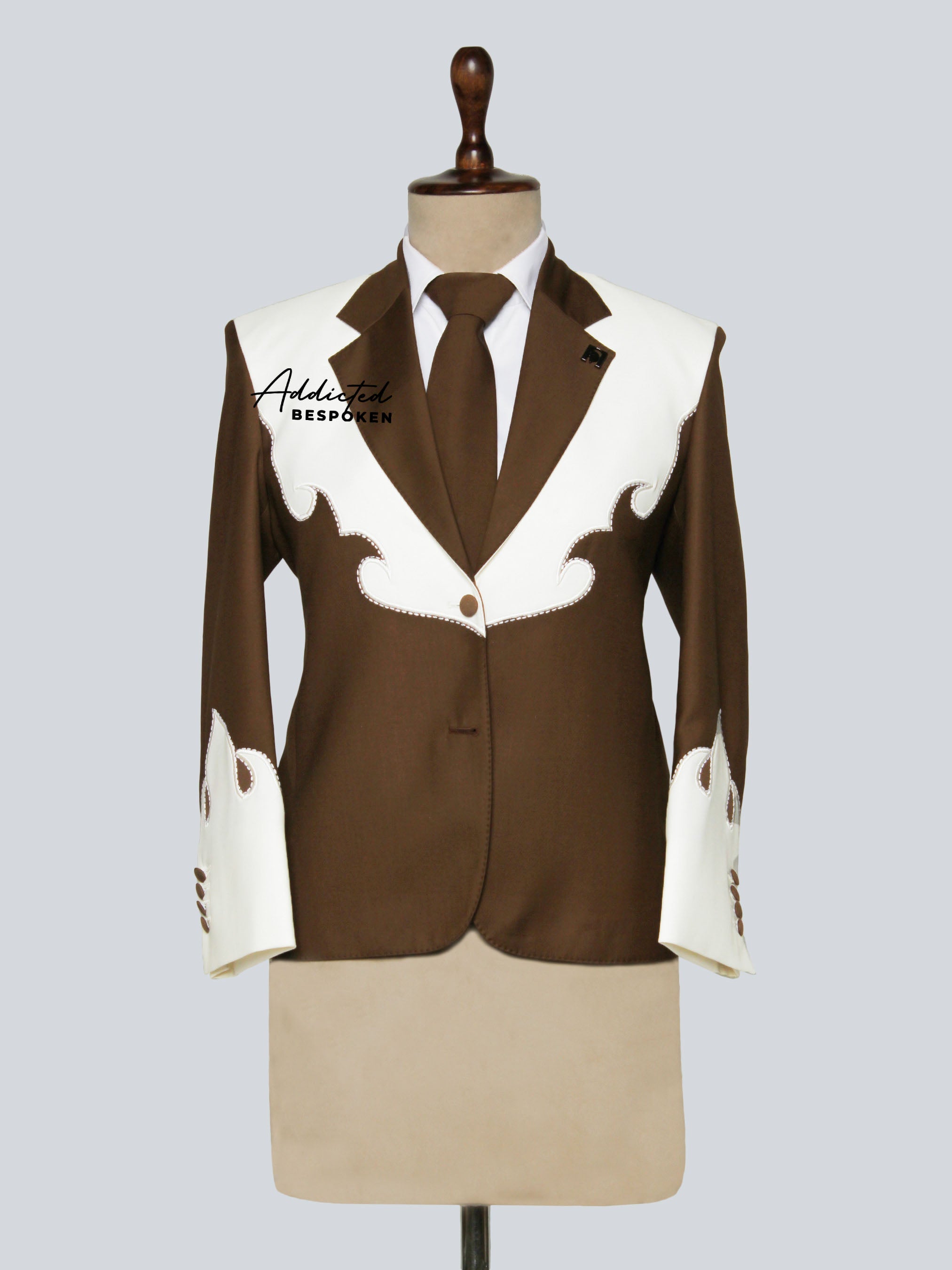 Crest Statement Suit | Addicted Bespoken