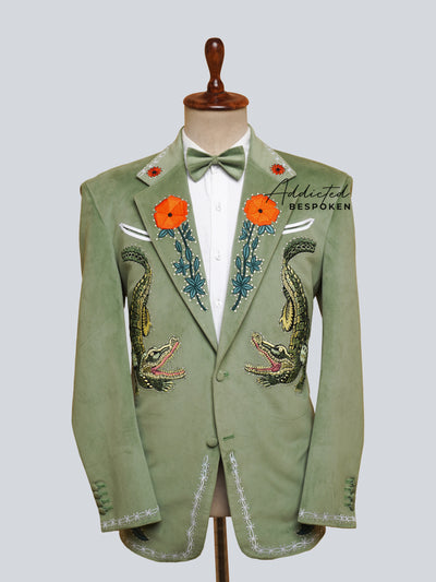 Country Western Suits Gurkha Pants Embroidered Blazers Rococo Fashion ...