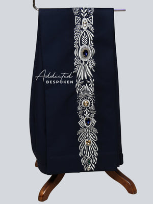 Celestial Midnight Embroidered Suit | Addicted Bespoken