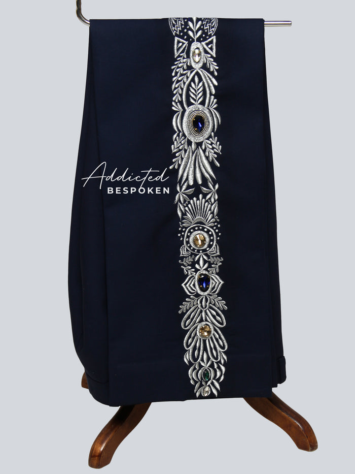 Celestial Midnight Embroidered Suit | Addicted Bespoken