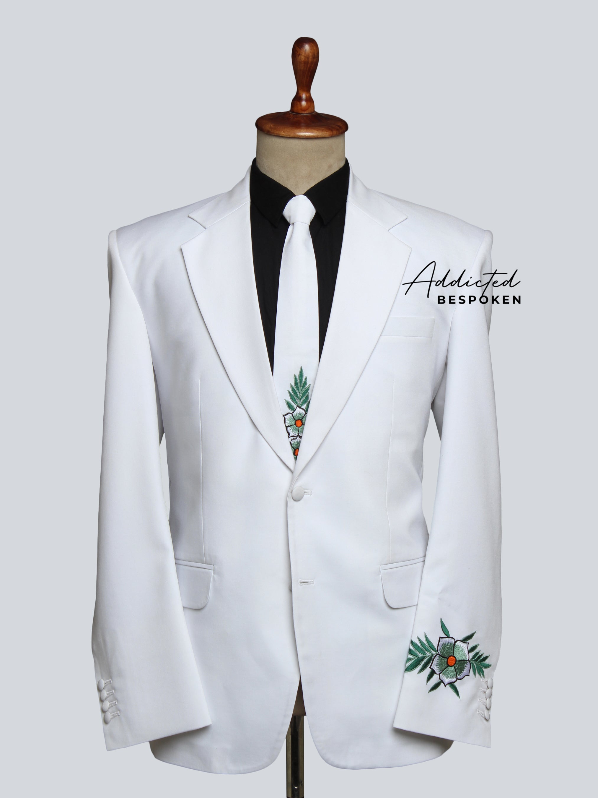 Leafy Floral Design Suit | Addicted Bespoken
