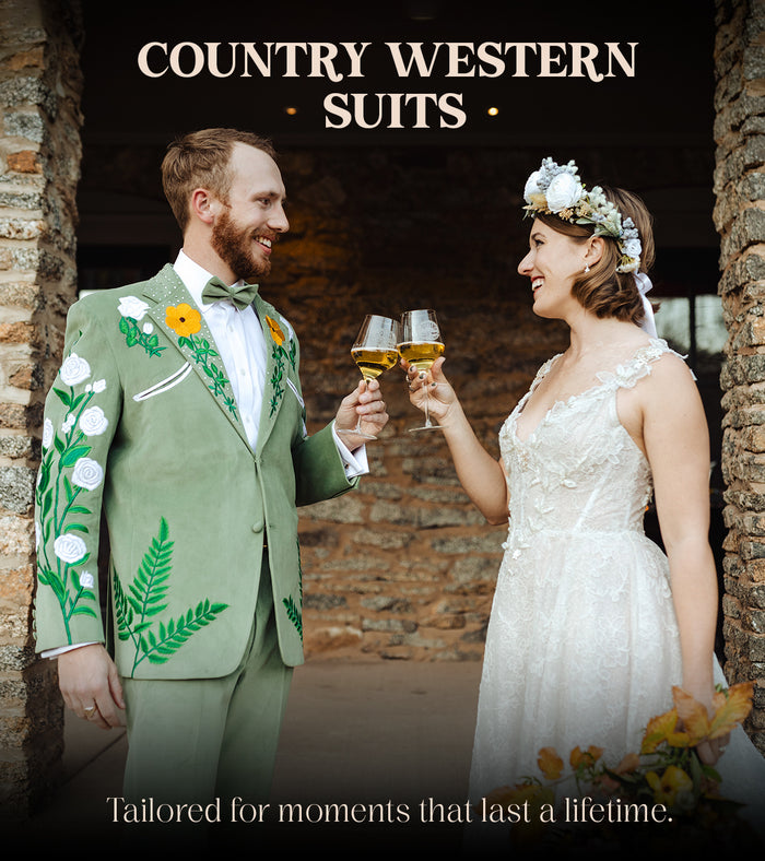 Embroidered Western Suits | Addicted Bespoken