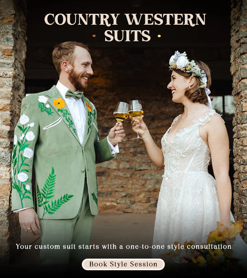 Embroidered Western Suits | Addicted Bespoken