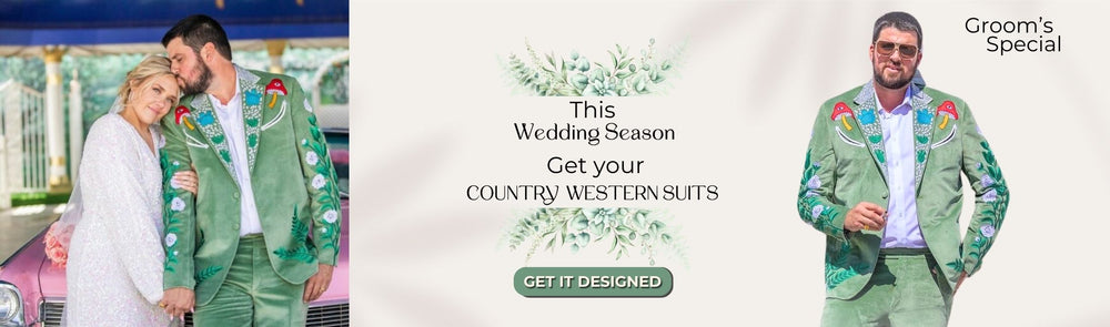 Country Western Suits Gurkha Pants Embroidered Blazers Rococo Fashion ...