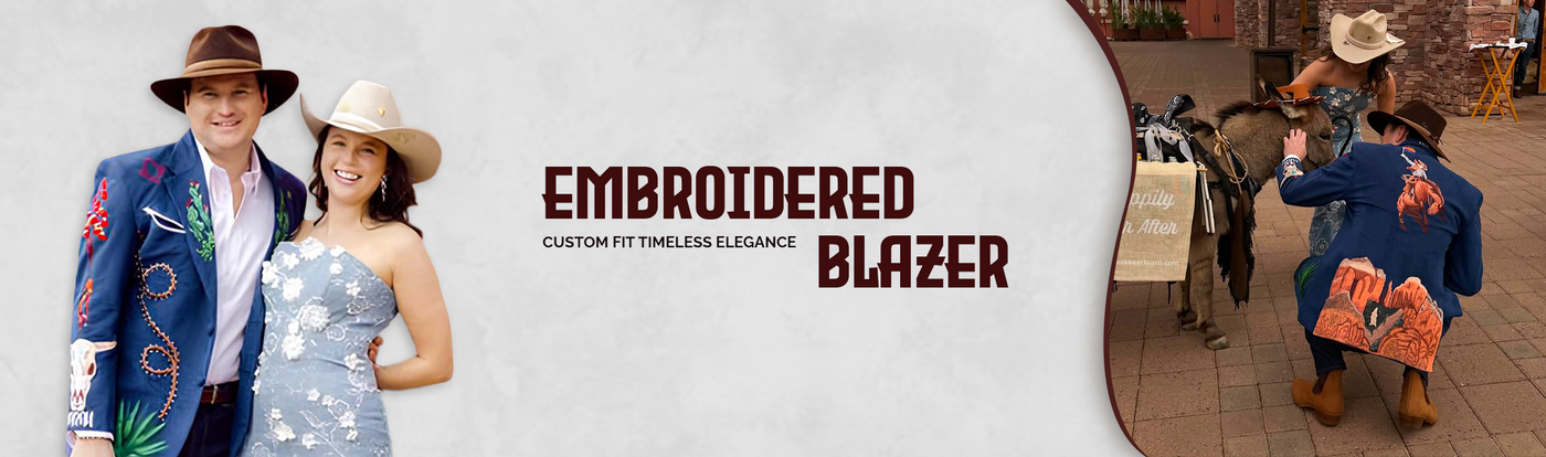 Country Western Suits Gurkha Pants Embroidered Blazers Rococo Fashion ...