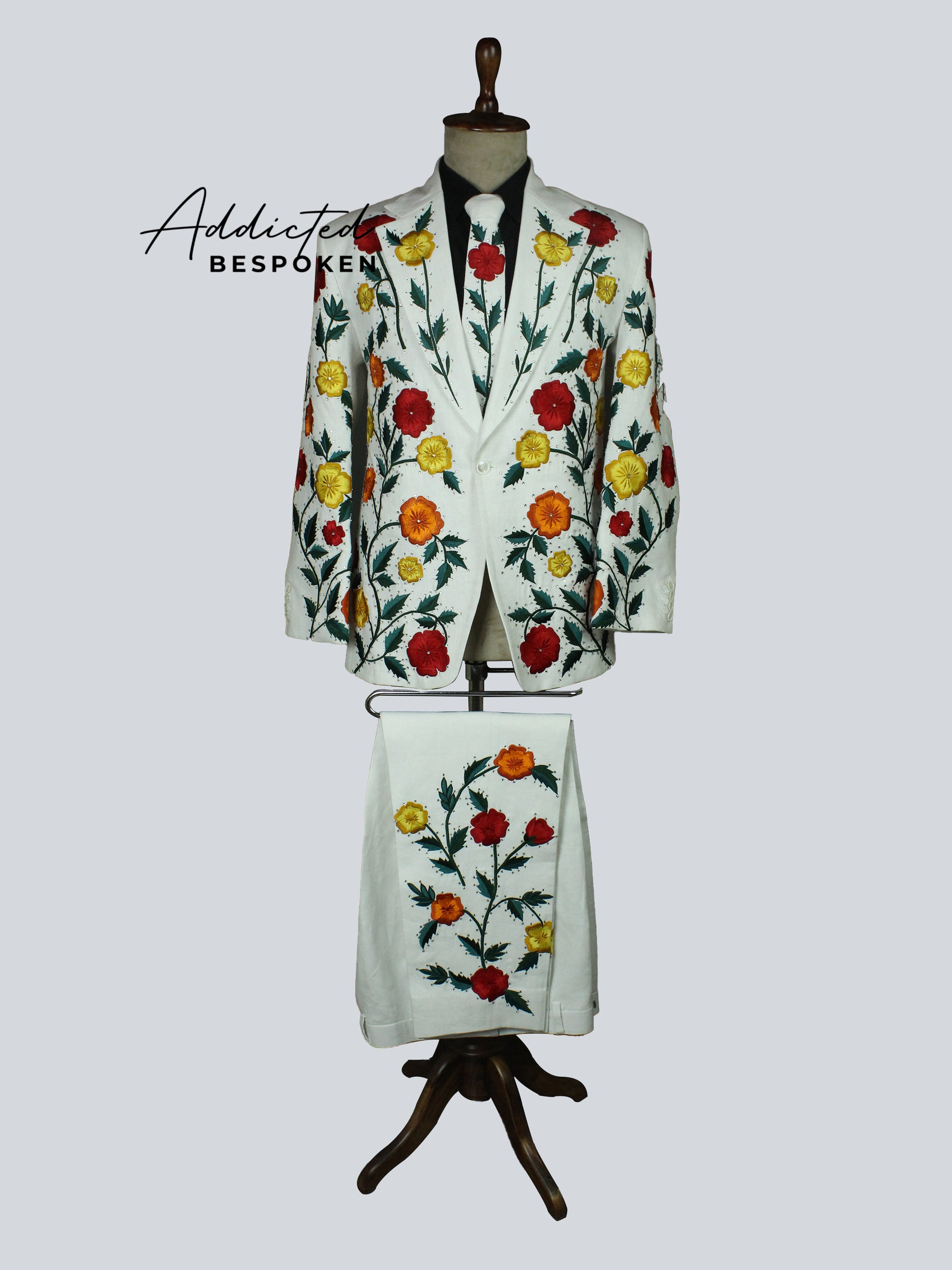 Country Western Suits Gurkha Pants Embroidered Blazers Rococo Fashion Bespoke Suits Women ...