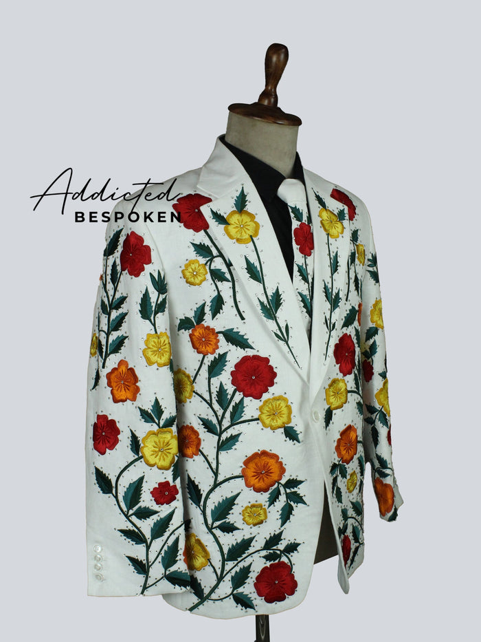 Country Western Suits Gurkha Pants Embroidered Blazers Rococo Fashion Bespoke Suits Women ...