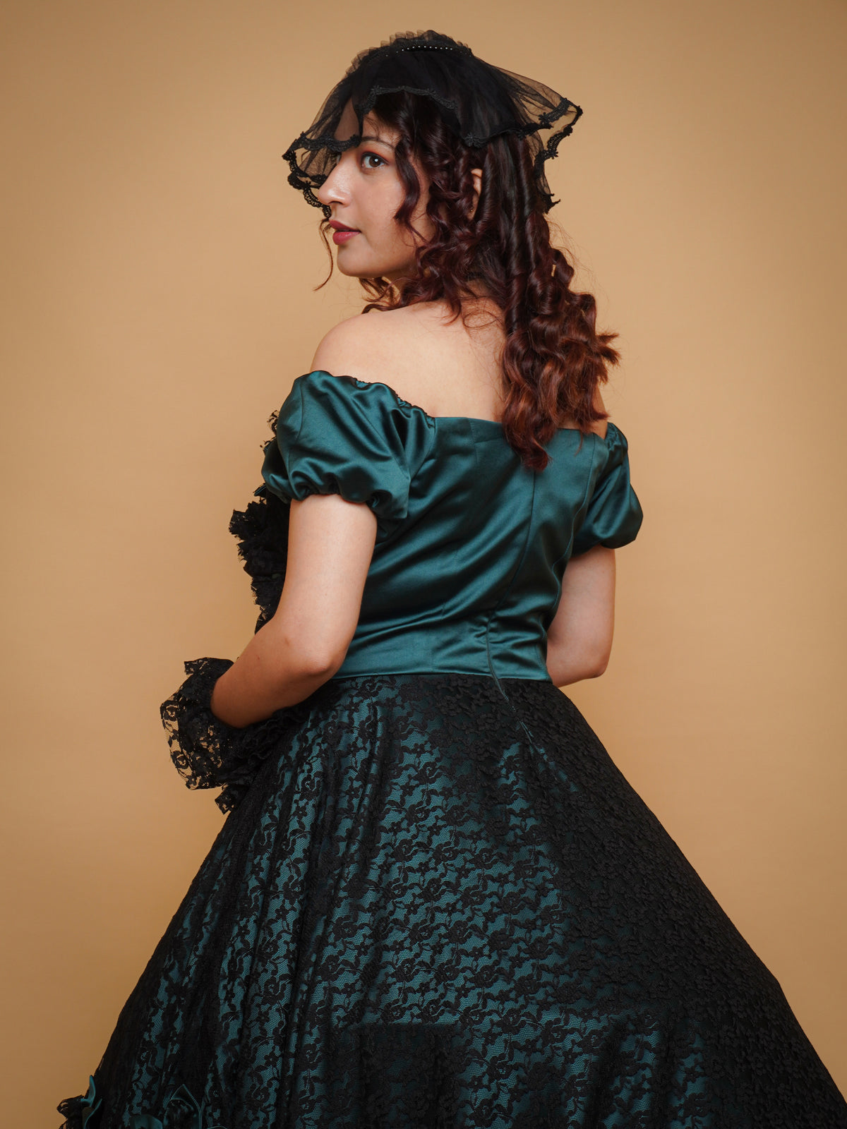 Satin & Lace Gothic Gown | Addicted Bespoken