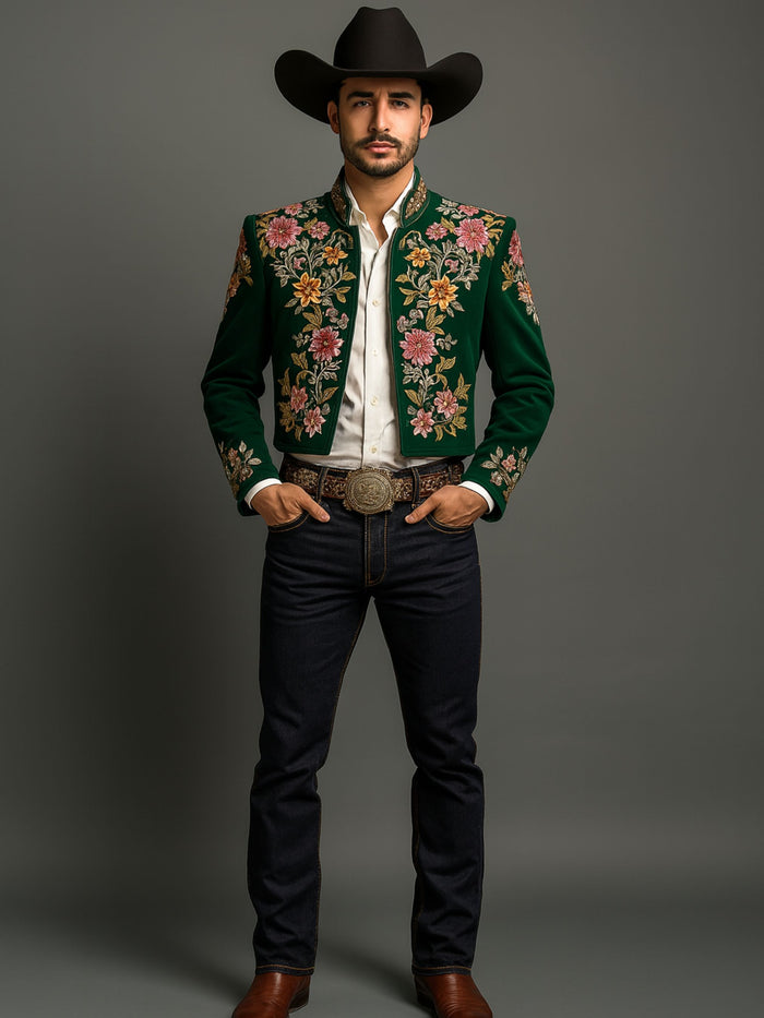Floral Crest Heritage Matador Jacket | Addicted Bespoken