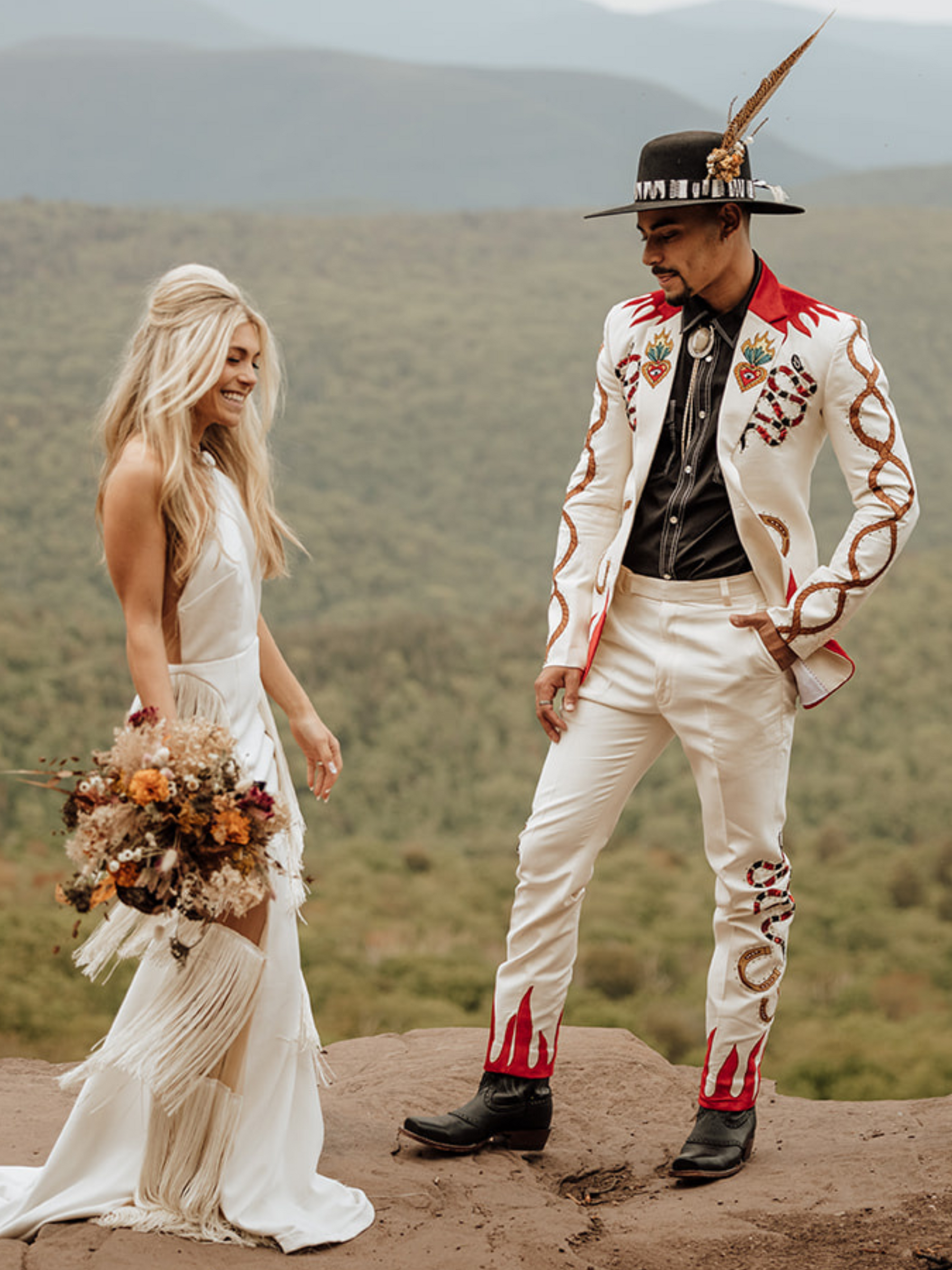 Rustic Blossom Embroidered Suit | Addicted Bespoken