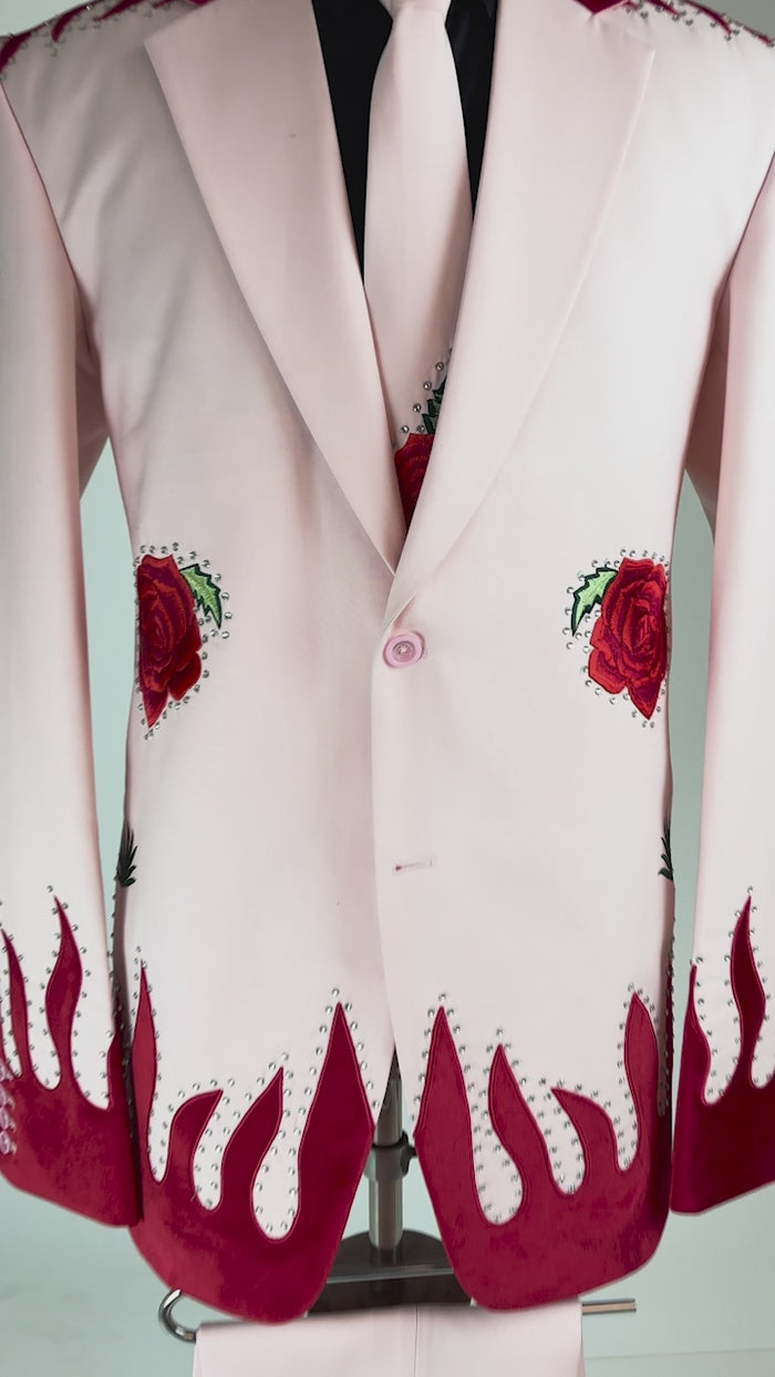 Rose Embroidered Ensemble | Addicted Bespoken